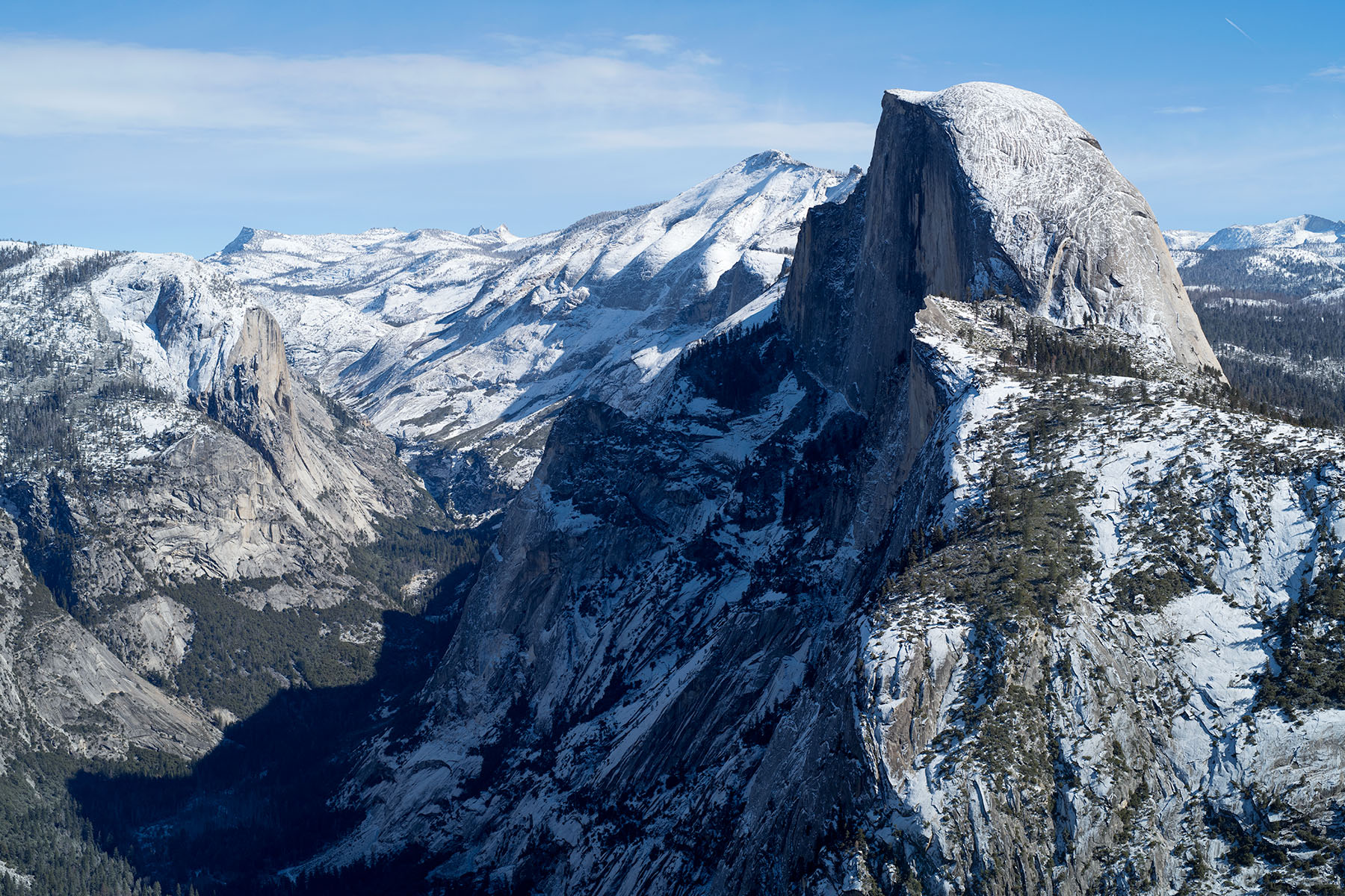 Half Dome Winter Shadow | Yosemite, CA | Ryan Daffurn Photography